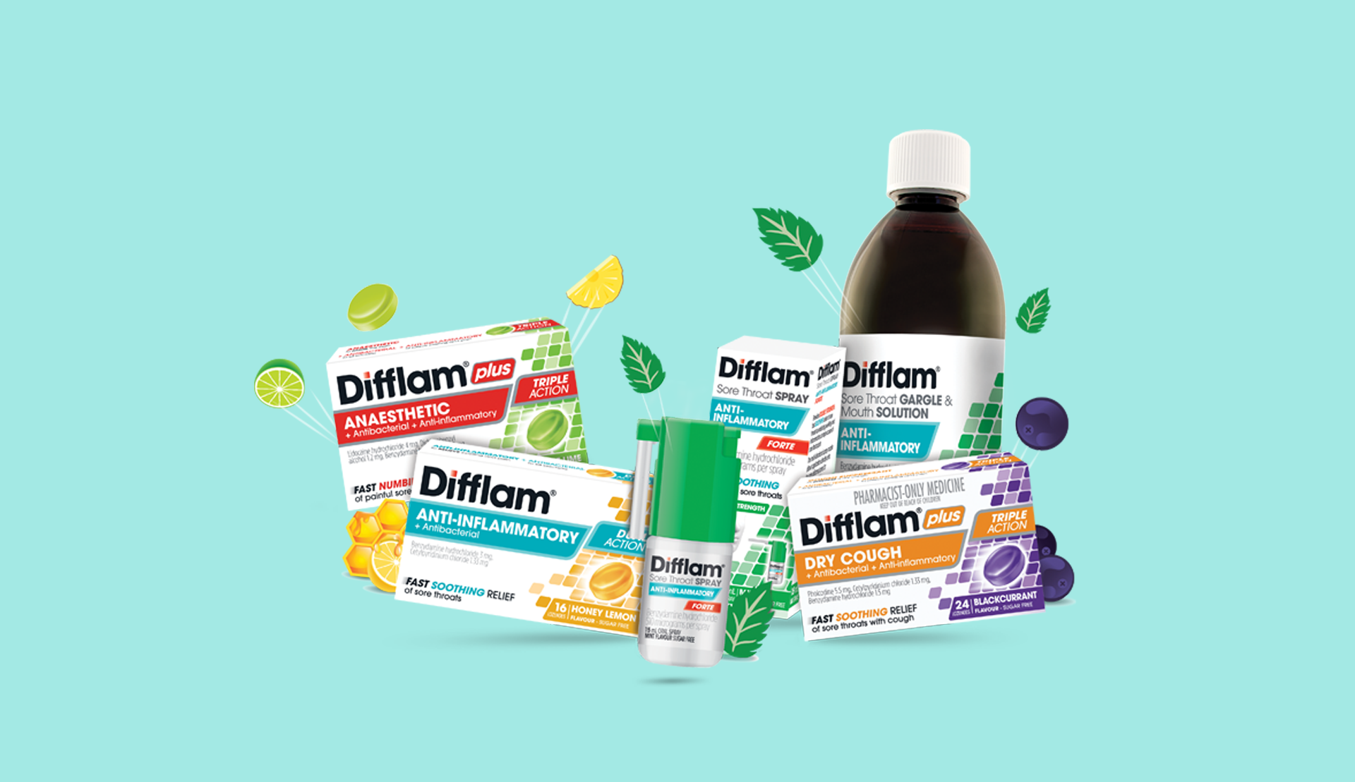 Difflam - Sore Throat Lozenges, Gargles & Solutions